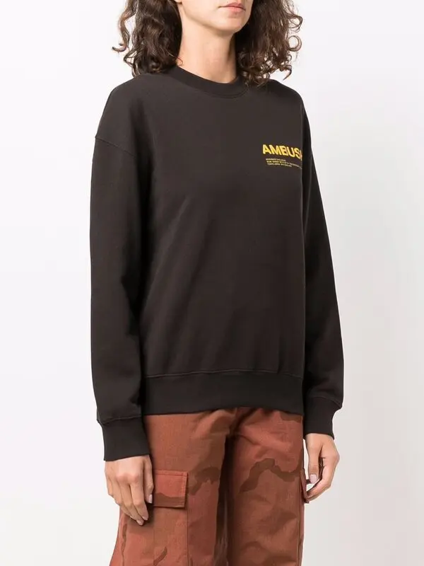 AMBUSH Logo-print Sweatshirt - Brown