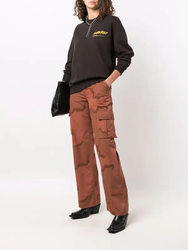 AMBUSH Logo-print Sweatshirt - Brown