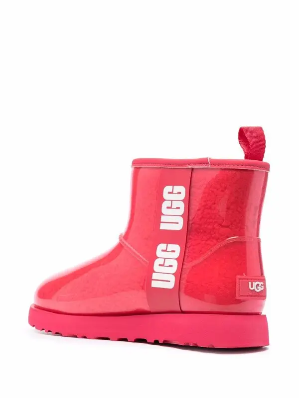 UGG Logo Print Vinyl Boots