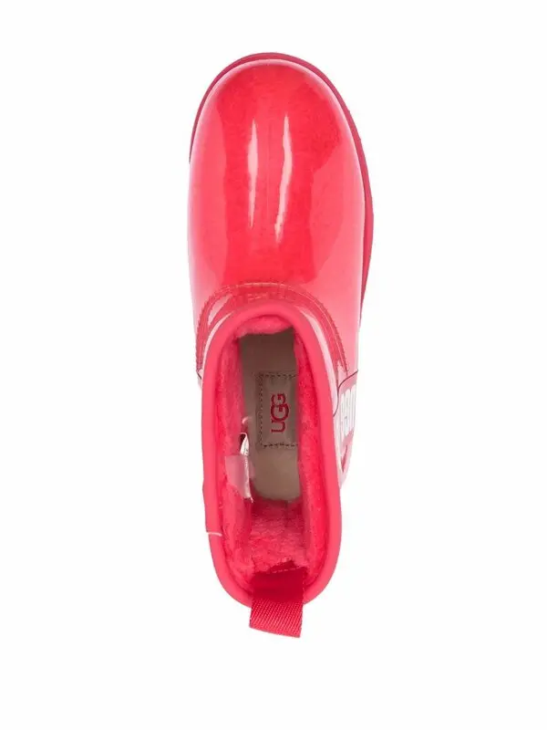 UGG Logo Print Vinyl Boots