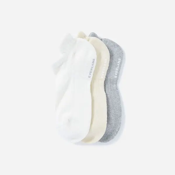 Everlane Organic Cotton Ankle Sock 3-pack - Neutral Multi