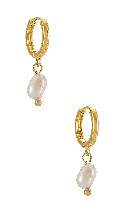 PETIT MOMENTS Alexandria Huggie Earrings - Gold