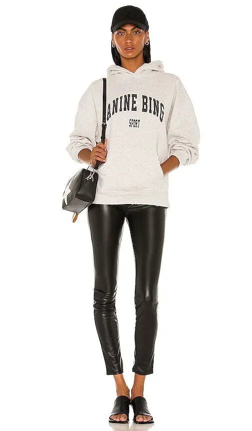 ANINE BING Sport Harvey Sweatshirt - Heather Grey