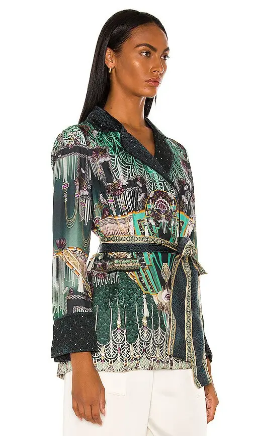 Camilla Relaxed Jacket In Green