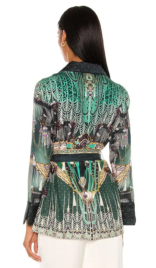 Camilla Relaxed Jacket In Green