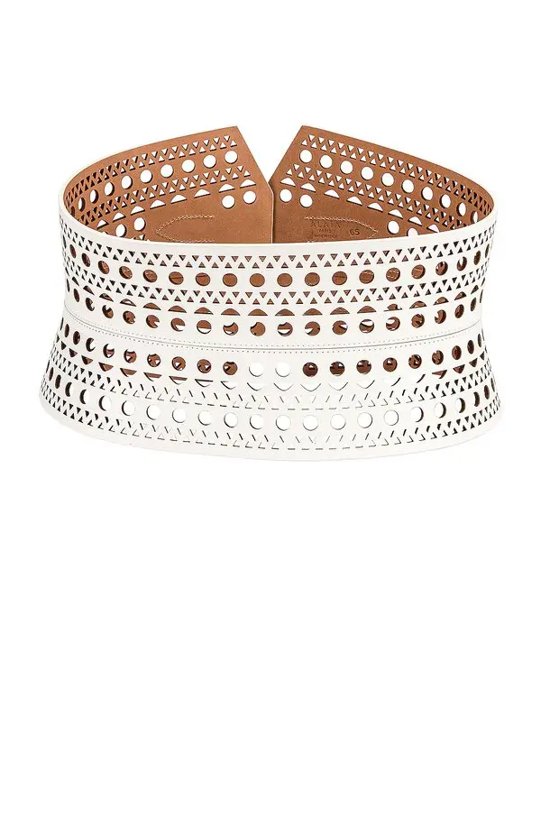 Alaïa Double Buckle Vienne Motif Belt
