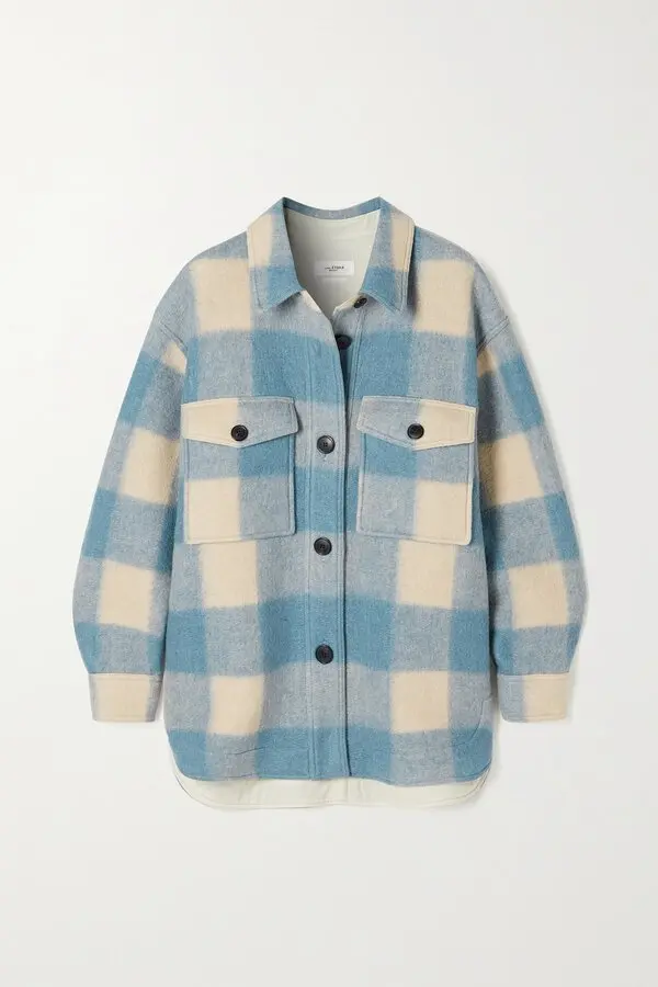 Isabel Marant Harveli Checked Flannel Jacket