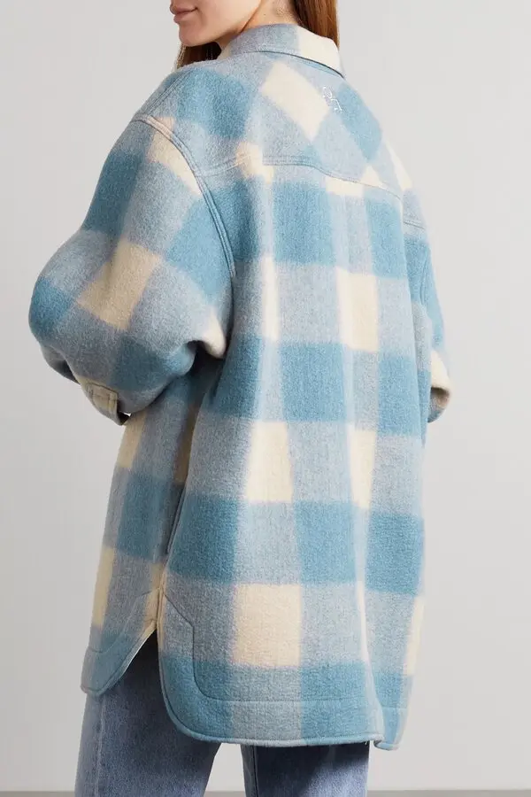 Isabel Marant Harveli Checked Flannel Jacket