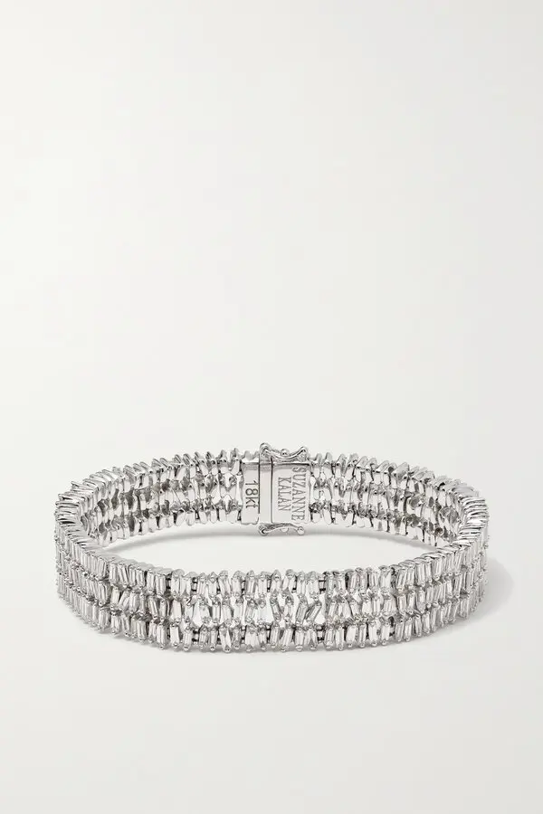 SUZANNE KALAN 18-karat Diamond Bracelet - Silver