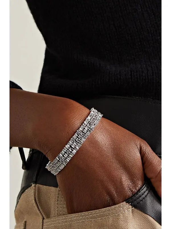 SUZANNE KALAN 18-karat Diamond Bracelet - Silver