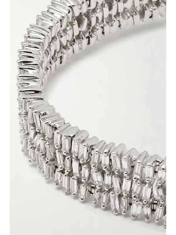 SUZANNE KALAN 18-karat Diamond Bracelet - Silver