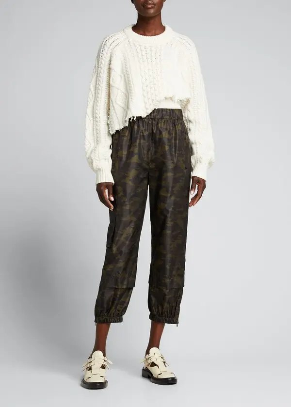 Tibi Tech Camouflage Pull-on Joggers