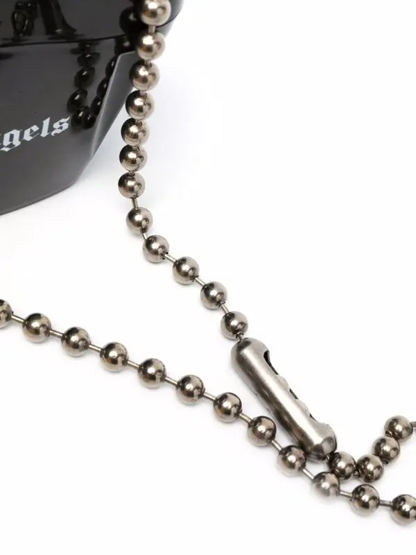 Palm Angels Logo-print Mini Padlock Bag
