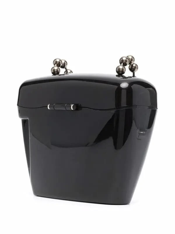 Palm Angels Logo-print Mini Padlock Bag