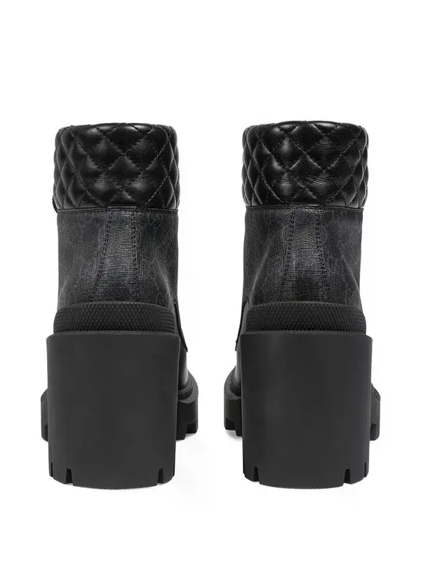 Gucci Gg Supreme Combat Boots
