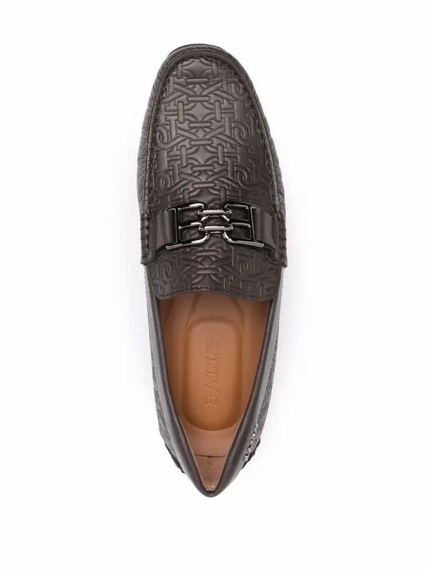 Bally Logo-plaque Leather Loafers