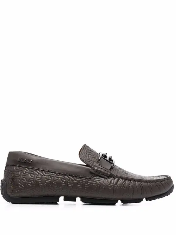 Bally Logo-plaque Leather Loafers
