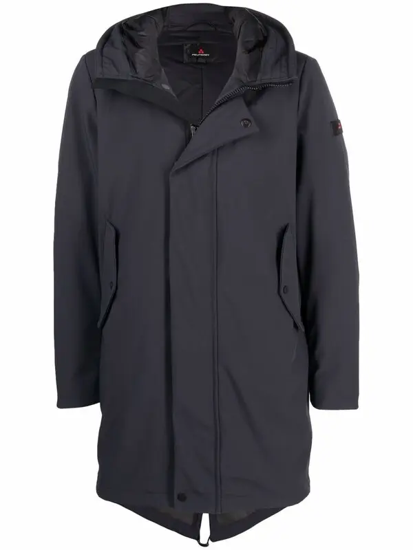 Peuterey Logo Patch Hooded Coat