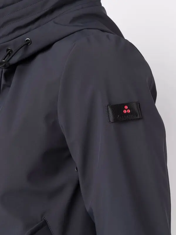 Peuterey Logo Patch Hooded Coat