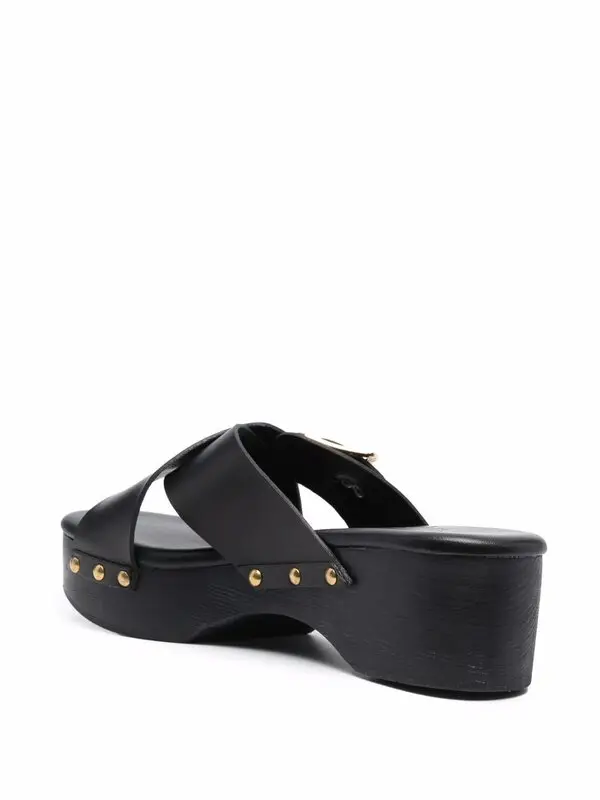 ANCIENT GREEK SANDALS Marilia Clog Sandals - Black