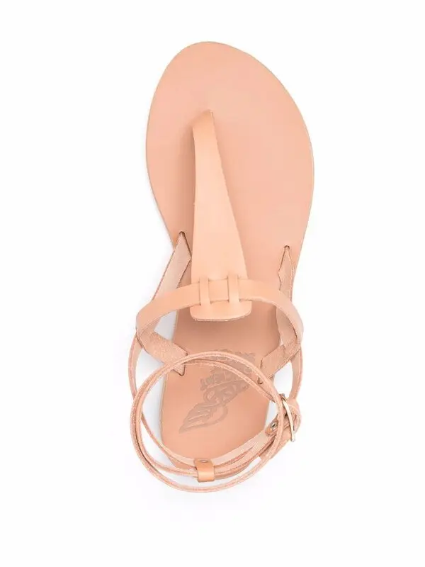 ANCIENT GREEK SANDALS Estia T-bar Leather Sandals - Neutrals