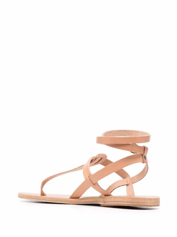 ANCIENT GREEK SANDALS Estia T-bar Leather Sandals - Neutrals