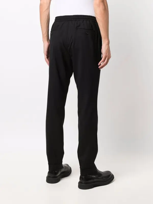 Paul Smith Drawstring Tapered Trousers - Black