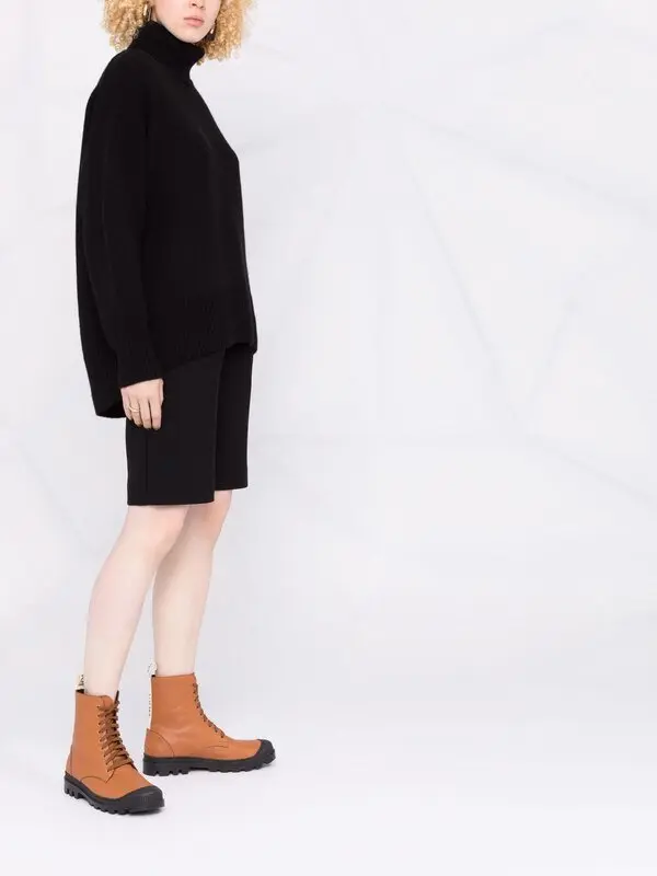 Arch4 Roll-neck Cashmere Jumper - Black