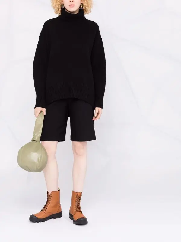 Arch4 Roll-neck Cashmere Jumper - Black