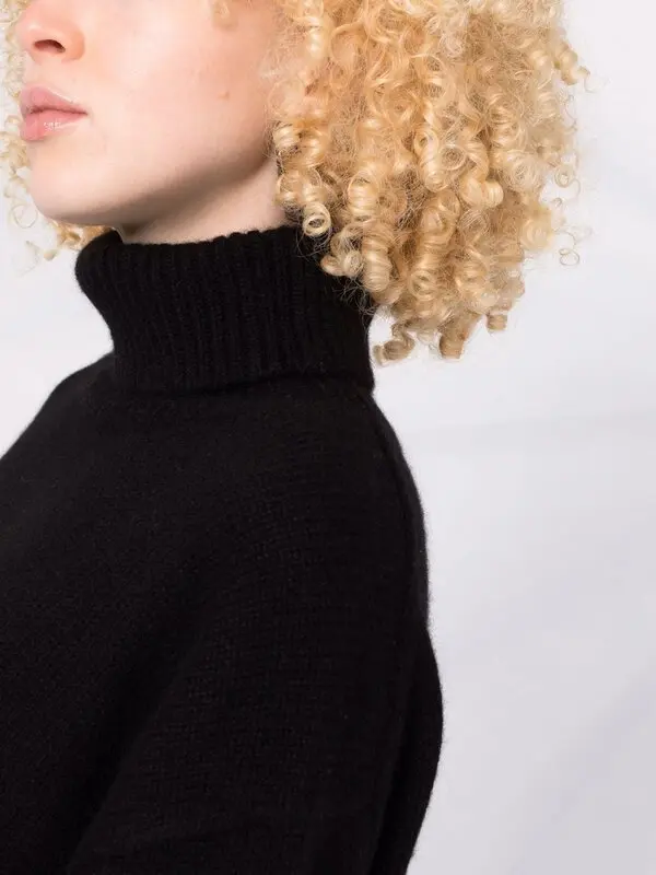 Arch4 Roll-neck Cashmere Jumper - Black