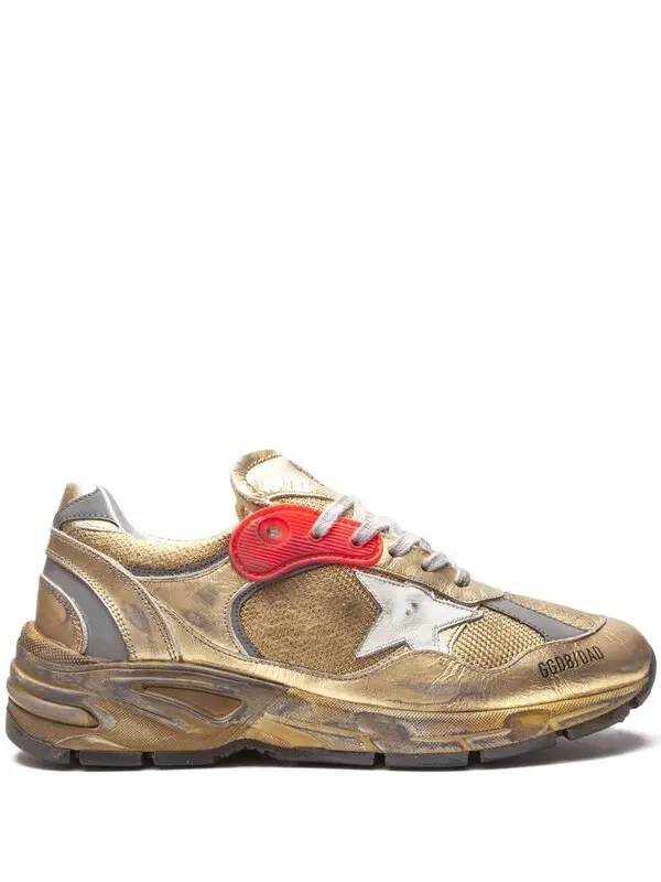 GOLDEN GOOSE Running Dad Net Sneakers - Gold
