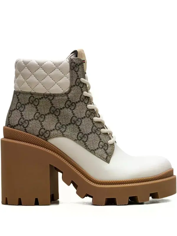 Gucci Gg Ankle Boots - White