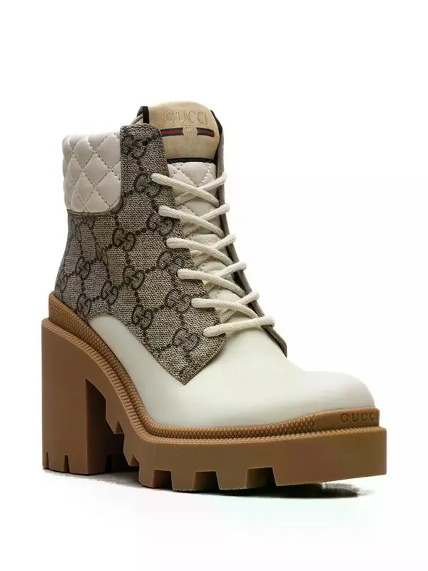 Gucci Gg Ankle Boots - White