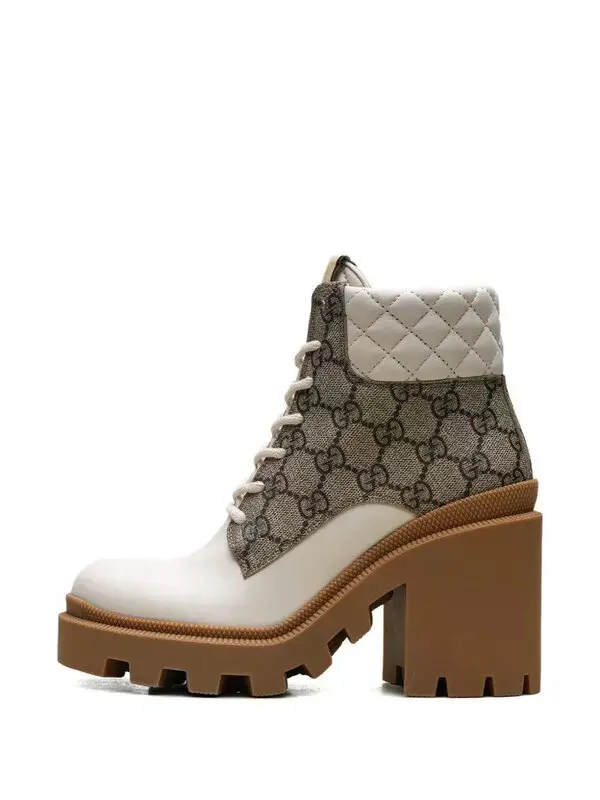 Gucci Gg Ankle Boots - White