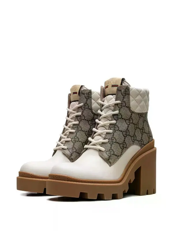 Gucci Gg Ankle Boots - White