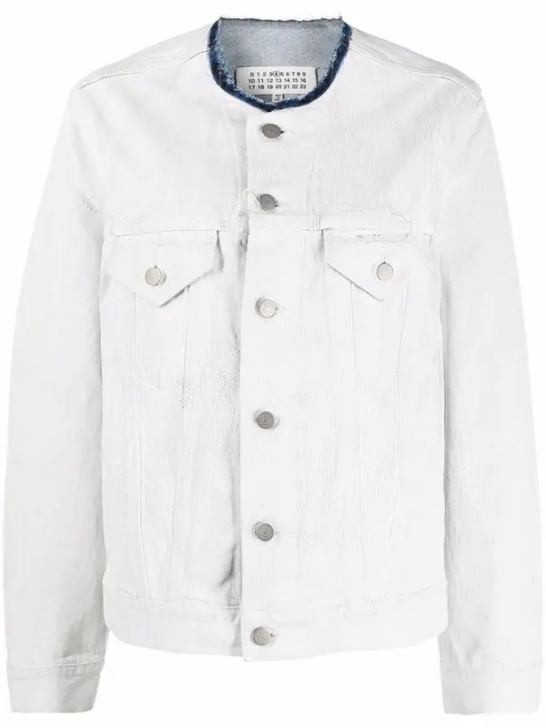 MAISON MARGIELA Collarless Denim Jacket