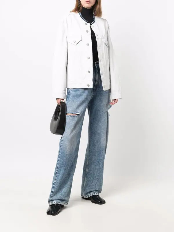 MAISON MARGIELA Collarless Denim Jacket