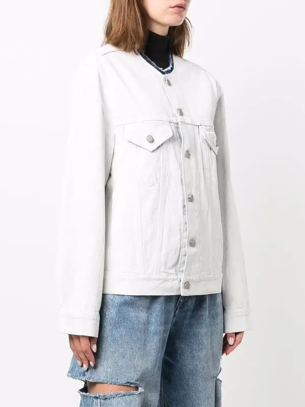 MAISON MARGIELA Collarless Denim Jacket
