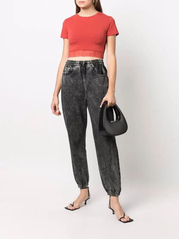 DIESEL® Mesh-panel Cropped T-shirt