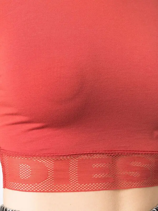 DIESEL® Mesh-panel Cropped T-shirt