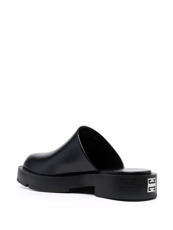 Givenchy Logo Plaque Block-heel Mules