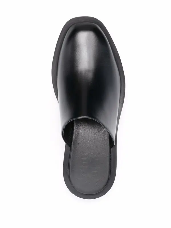 Givenchy Logo Plaque Block-heel Mules