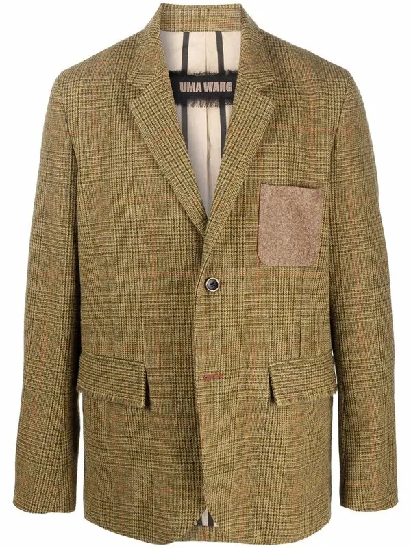 UMA WANG Checked Wool Blazer