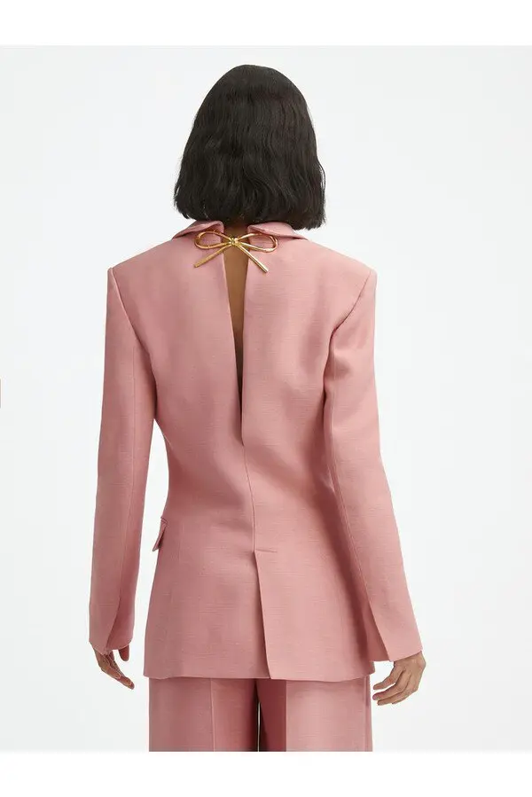 pink oscar de la renta coat dress Oscar de la Renta