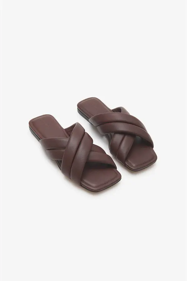 ANINE BING Eve Sandals Chocolate