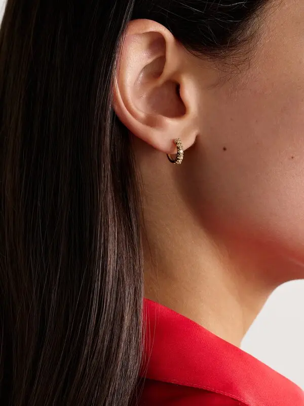 JENNIFER MEYER 18-karat Diamond Hoop Earrings