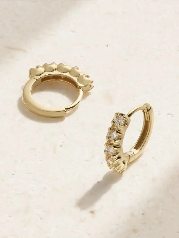 JENNIFER MEYER 18-karat Diamond Hoop Earrings