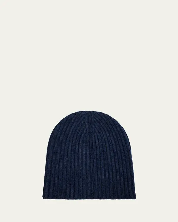 Loro Piana Cashmere Rib-knit Beanie - W948 Argo