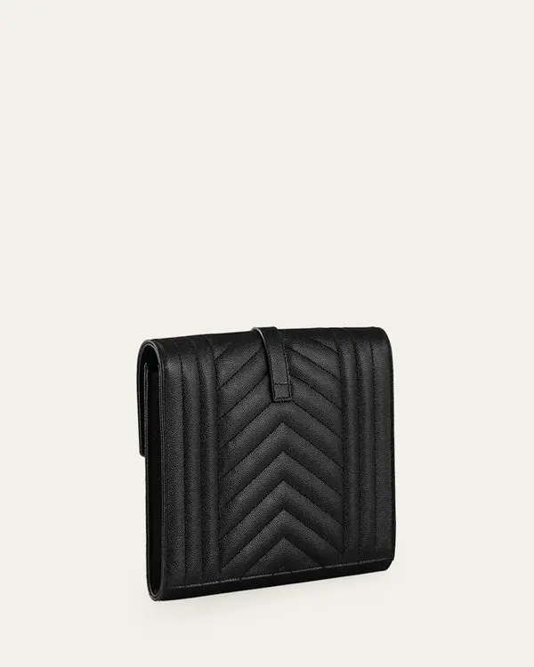 Saint Laurent Envelope Clutch Bag - Nero