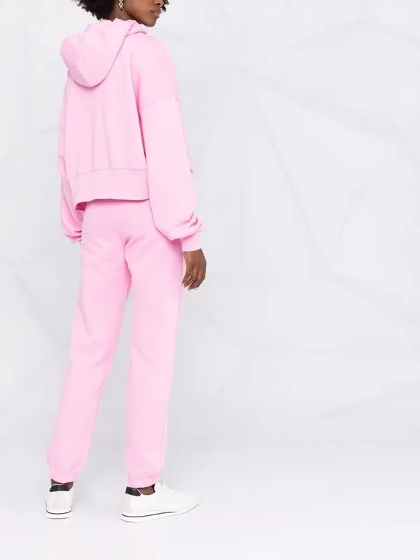 MSGM Logo-print Hoodie - Pink